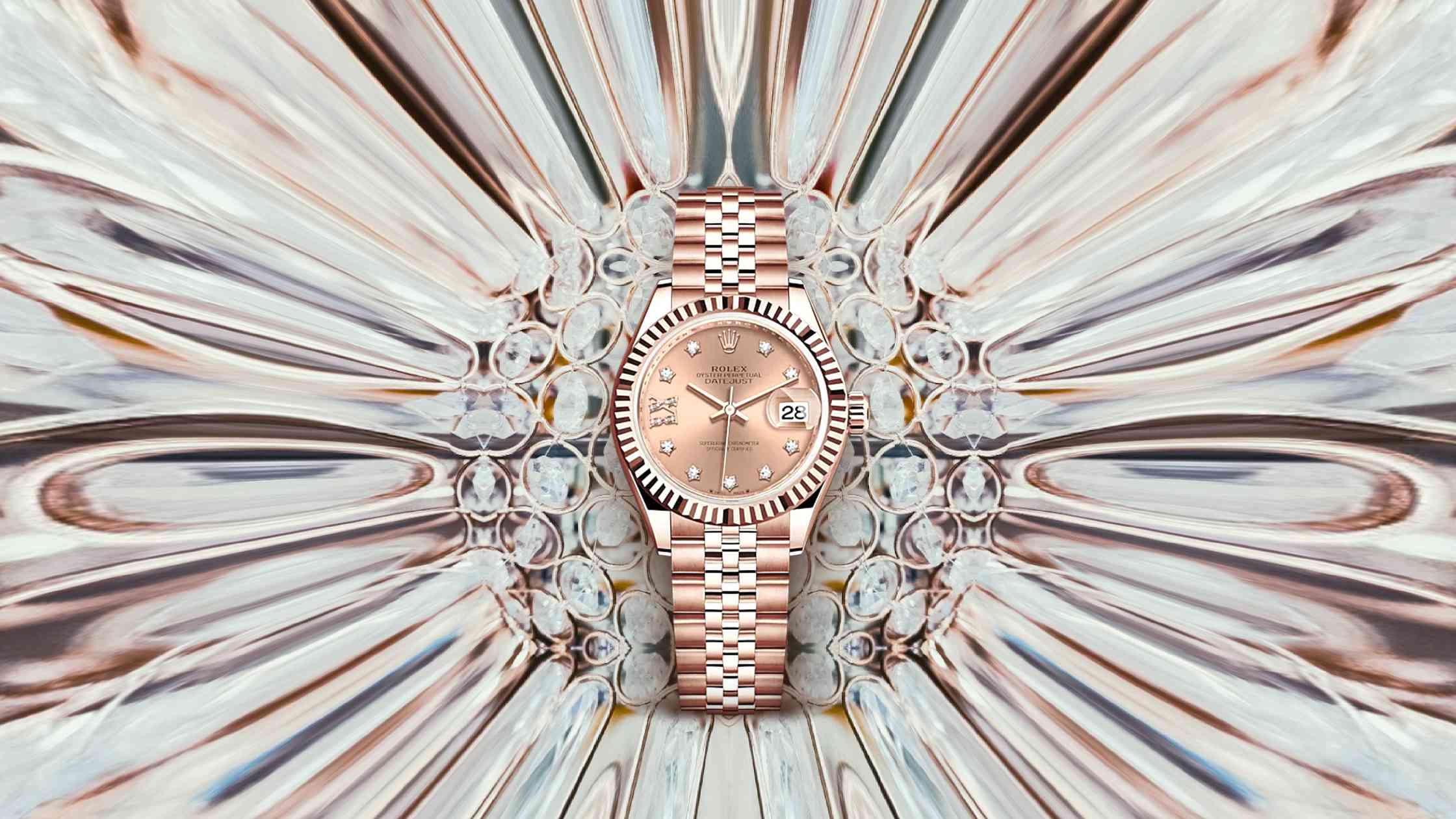 Radiant and Refined: The Rolex Lady-Datejust in Everose Gold with Rosé ...