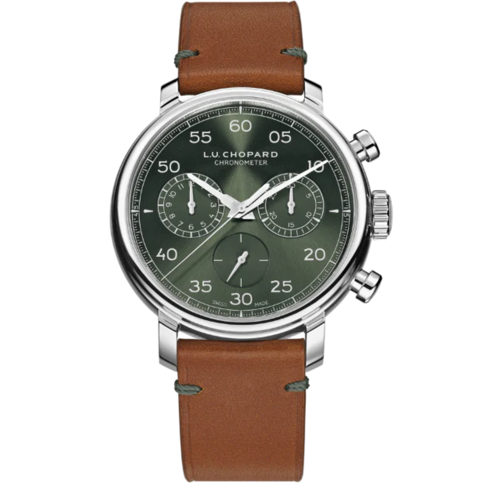 L.U.C 1963 HERITAGE CHRONOGRAPH 42 MM LUCENT STEEL™ WITH GREEN DIAL ...