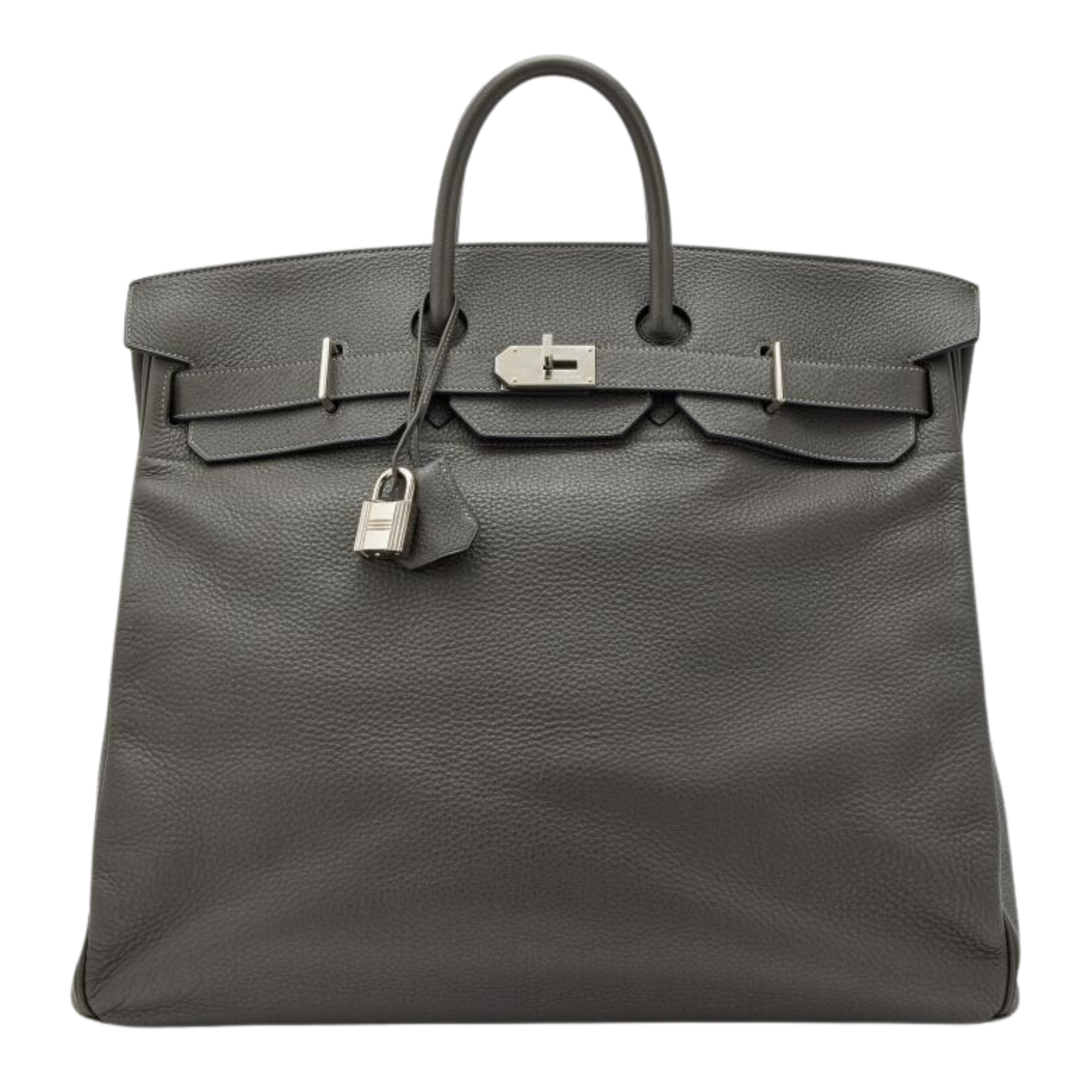 Hermes Birkin 50 HAC Haut à Courroies Graphite Clemence Leather – TPT ...