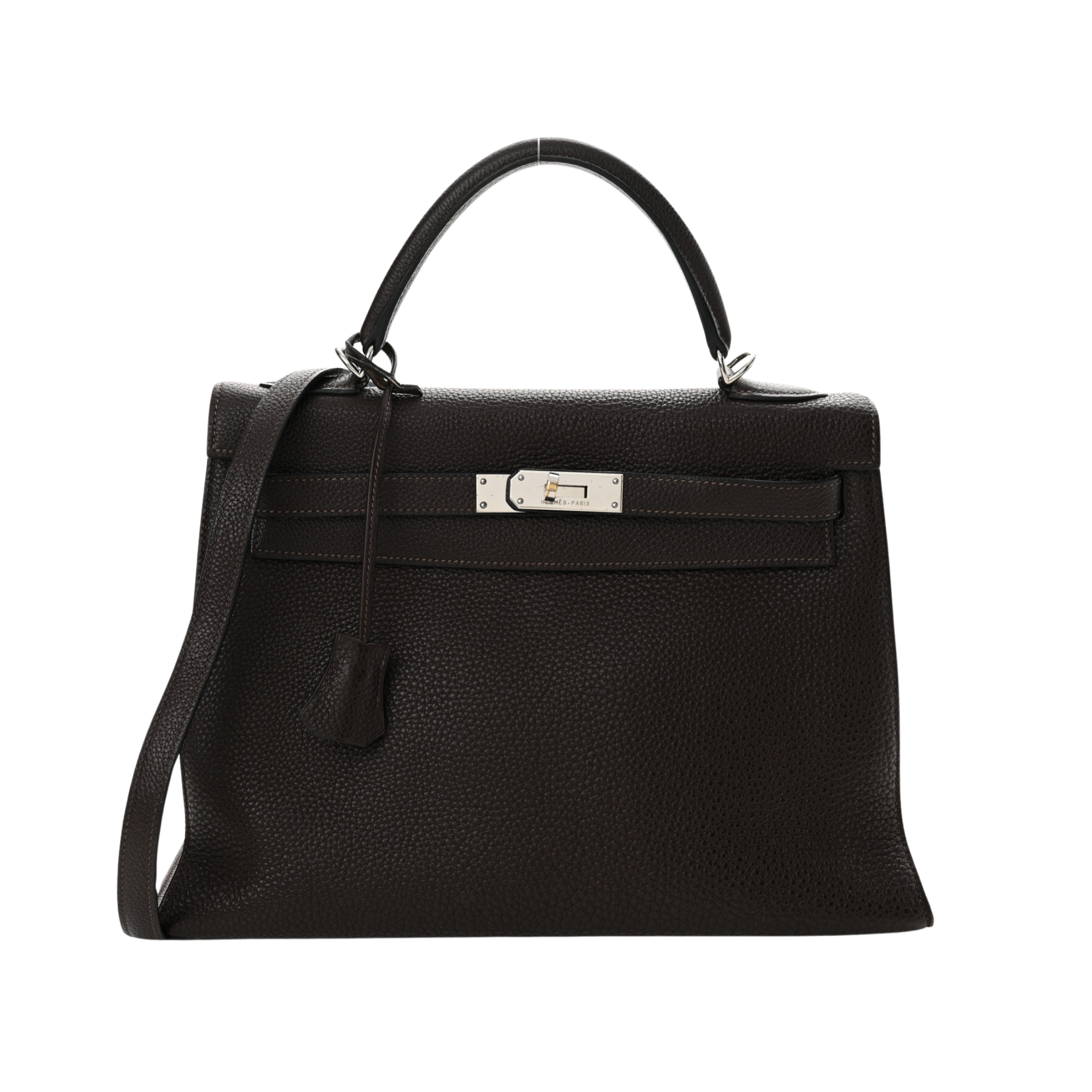 Hermes Kelly 32 Ebene Clemence Leather – TPT Timepiece Trading