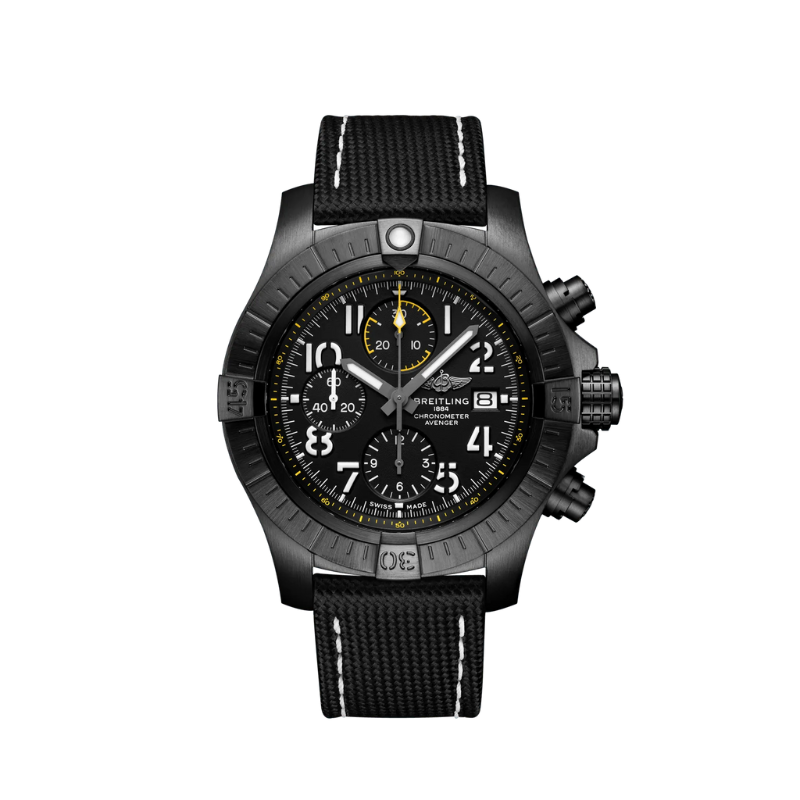 AVENGER CHRONOGRAPH NIGHT MISSION 45 MM DLC-COATED TITANIUM AND BLACK ...