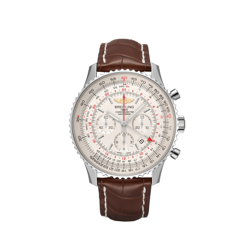 NAVITIMER B04 CHRONOGRAPH GMT 48 MM STAINLESS STEEL WITH CREAM DIAL ...