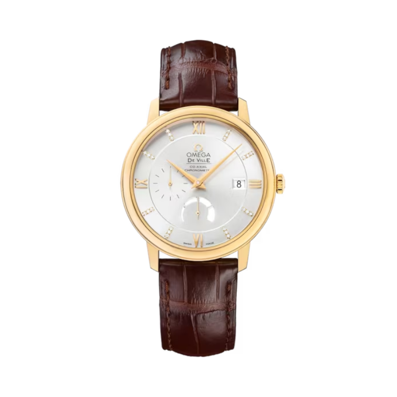 DE VILLE PRESTIGE 39 MM YELLOW GOLD WITH SILVER DIAL – TPT Timepiece ...