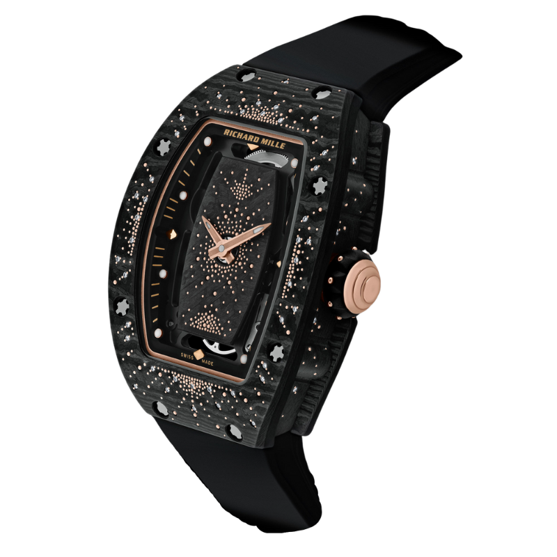 RM 07-01 Dark Night Carbon TPT Bracelet Carbon and Red Gold Case – TPT ...